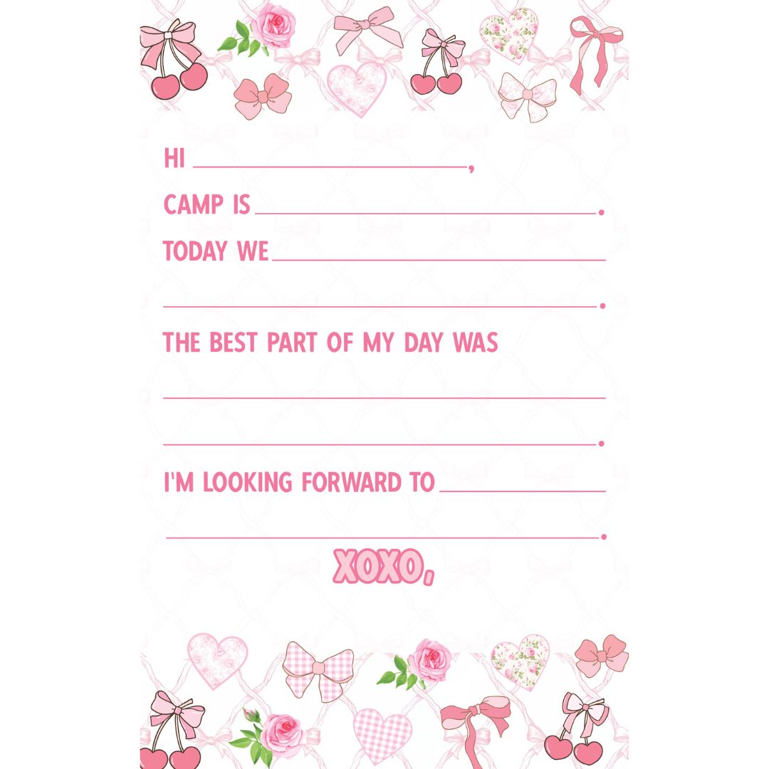 CAMP | CAMP GENERIC FILL IN STATIONERY | 20 SHEETS 10 ENVELOPES – Serve ...