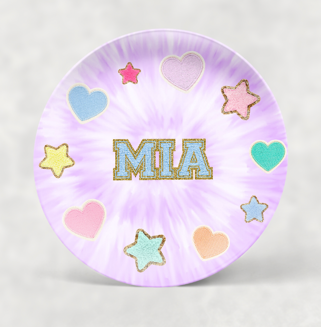 Personalized Plate| PATCHES H17 – Serve It Up Designs LLC
