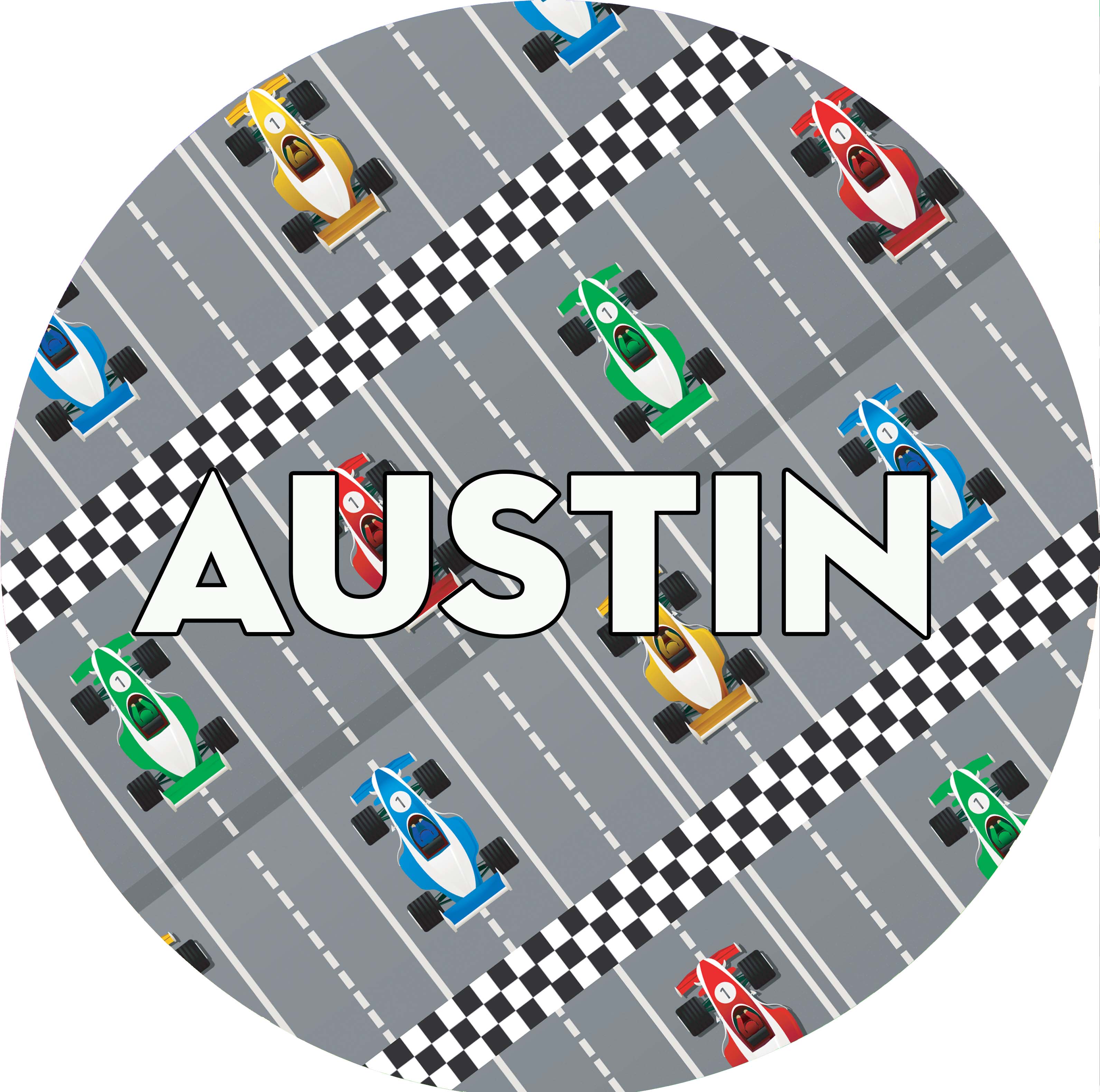 Personalized Plate | Race Cars TR1 – Serve It Up Designs LLC