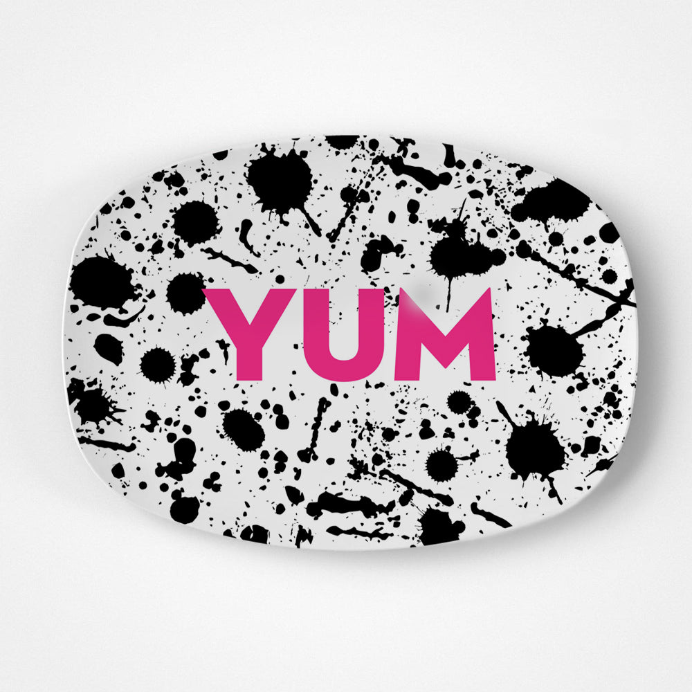 Platter | Black Splatter – Serve It Up Designs LLC